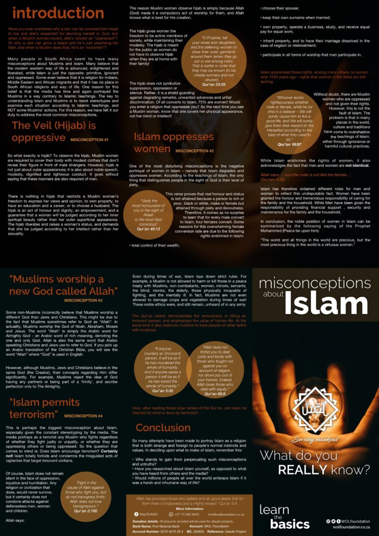 Dawah Pamphlets - WOL Foundation