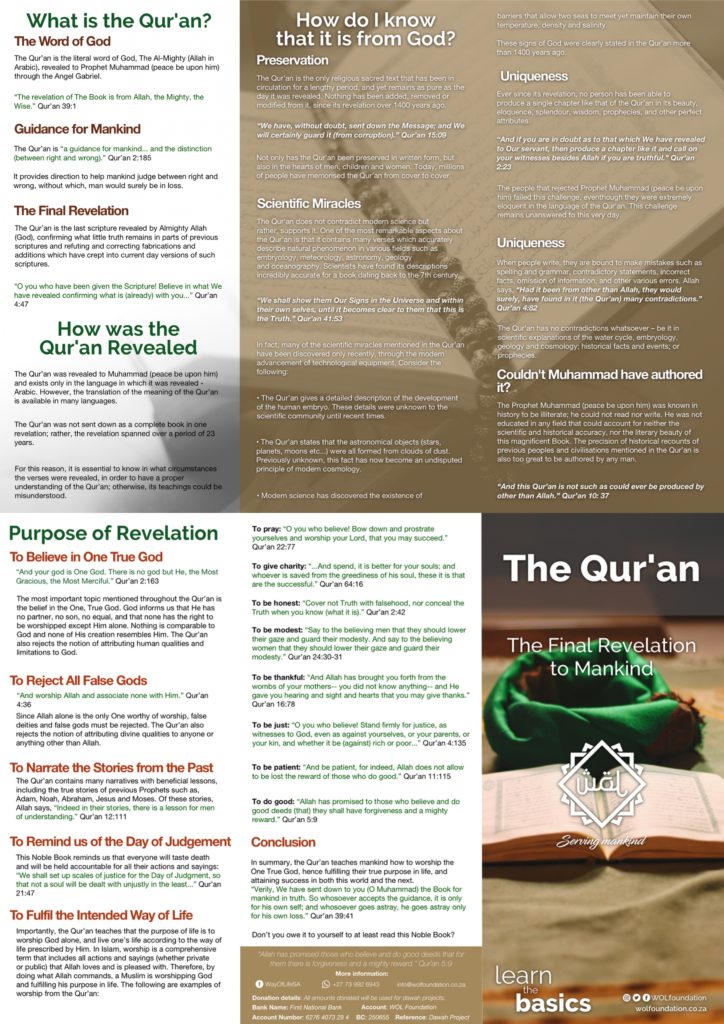 Dawah Pamphlets - WOL Foundation